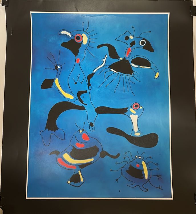 Affiche reproduction "Oiseaux et Insectes" de Miro | Kaufen auf Ricardo