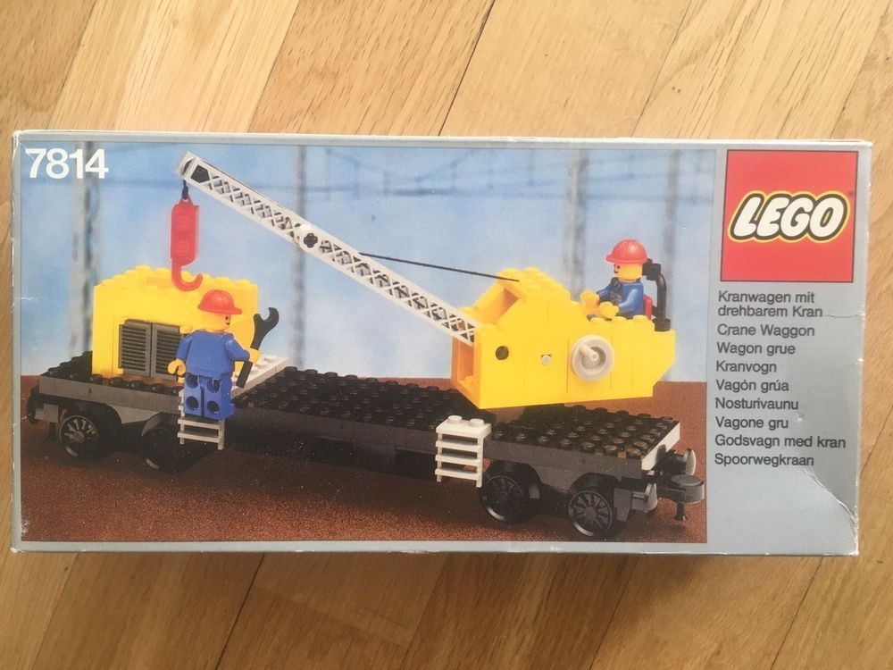 LEGO 7814 Kranwagen 12v grau Eisenbahn (Neu (gemäss Beschreibung)) in ...
