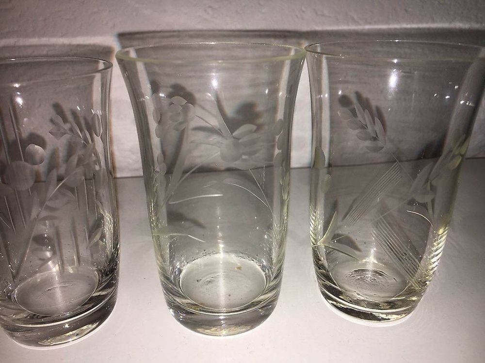 Vier Kristallgläser Weisswein, dünn und edel (Gebraucht) in ...