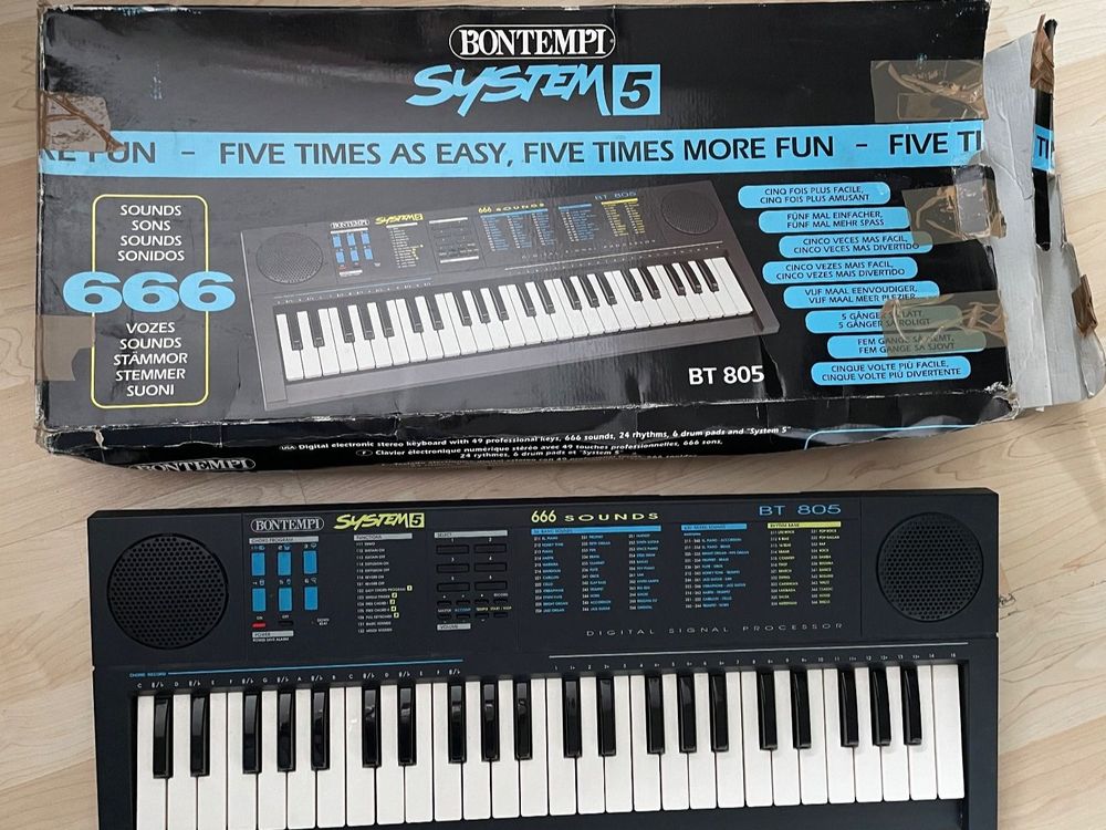 Keyboard Bontempi System 5 -666 Sounds BT 805 (Gebraucht) in Dänikon ZH ...