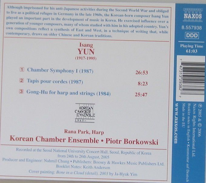 Isang Yun - Chamber Symphony 1 / Gong-Hu | Kaufen auf Ricardo