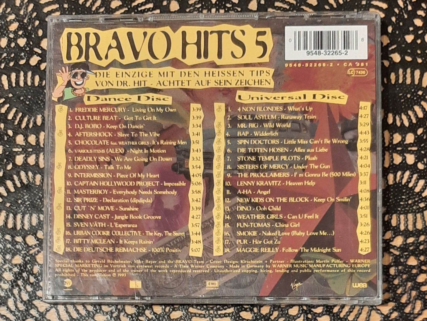 Bravo Hits 5, Doppel CD, 1993, 2CD Hit Compilation, Sampler (Gebraucht ...