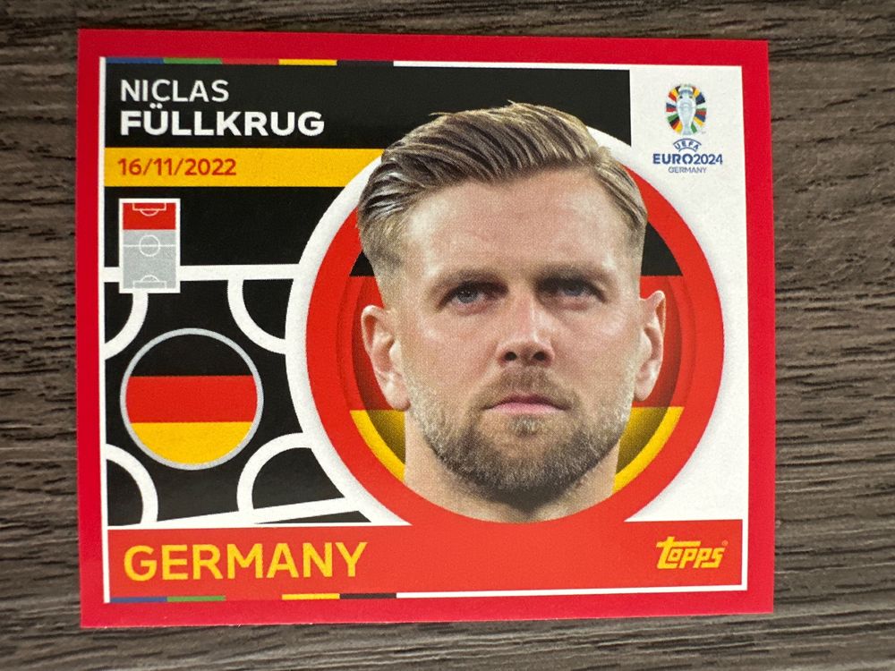 Topos EURO2024 Niclas Füllkrug Nr.17 DE (Gebraucht) in Glattbrugg für CHF 0.5 – mit Lieferung ...