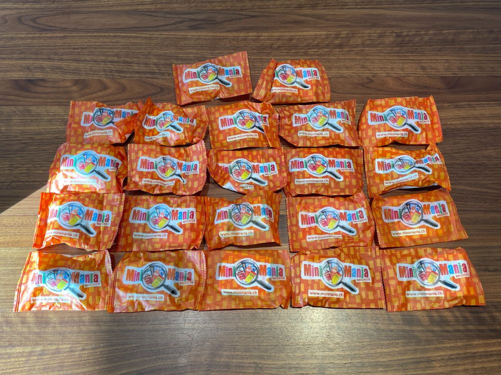 22x Minimania - Mini Mania Migros NEU & OVP (Neu und originalverpackt ...