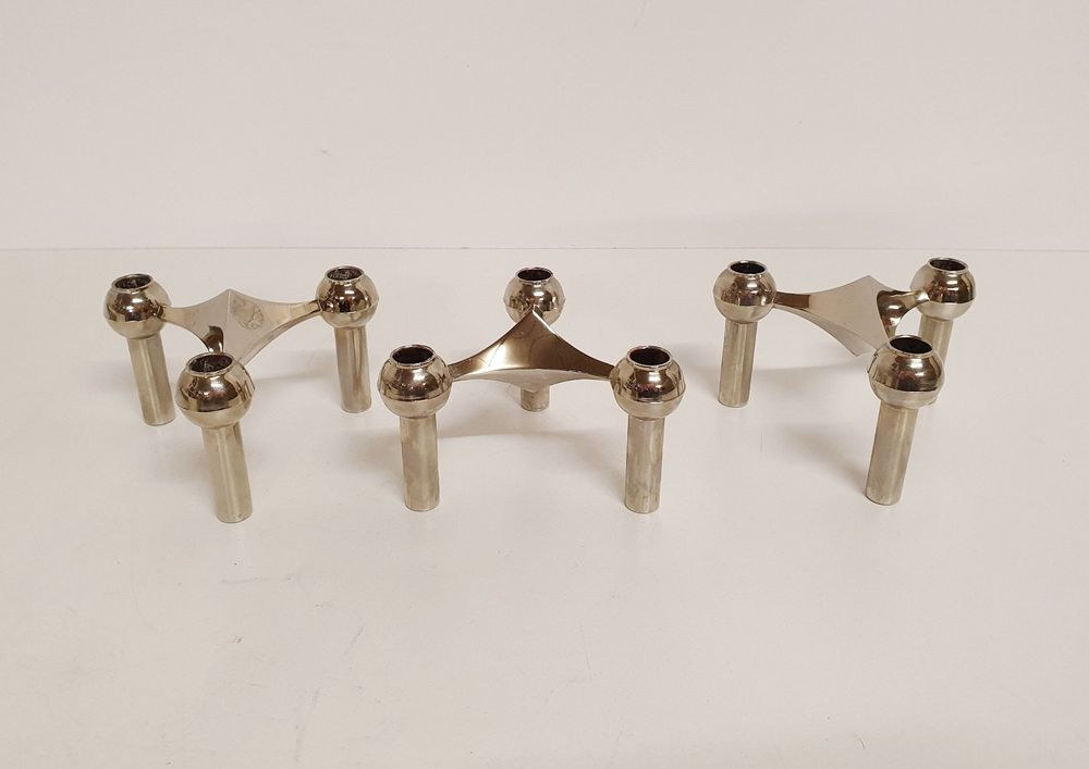 3 schöne STOFF NAGEL Kerzenständer/Kerzenhalter | Kaufen auf Ricardo