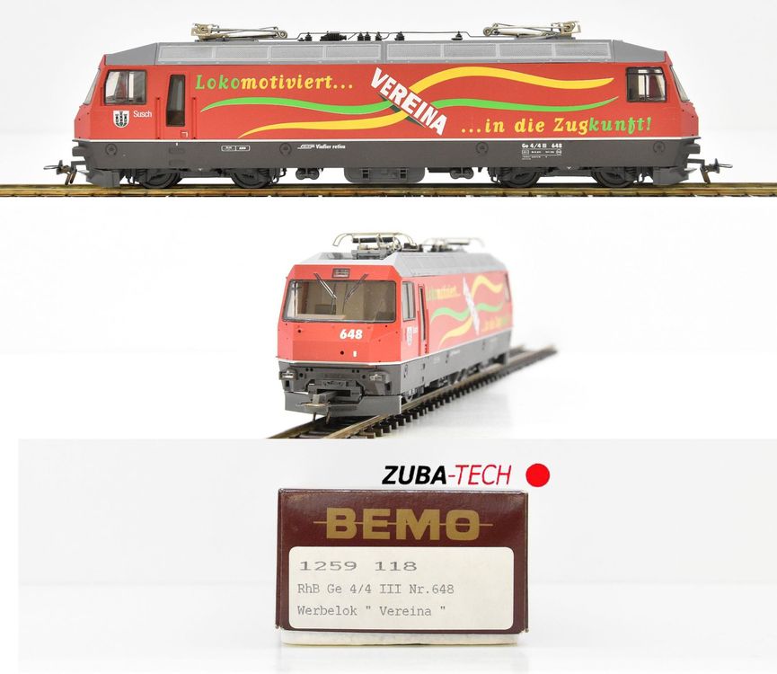 Bemo 1259118 E-Lok Ge 4/4 III Vereina RhB H0m GS mit OVP (Neu (gemäss ...