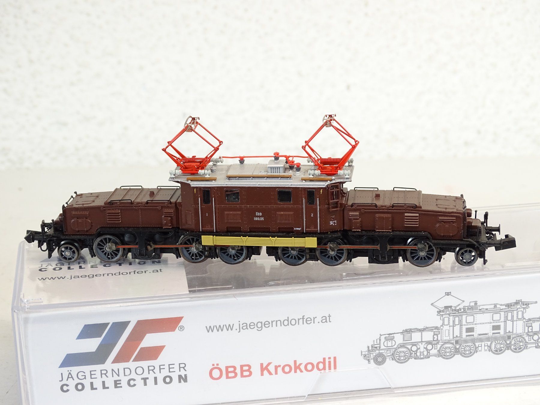 Jägerndorfer 62050 ÖBB Krokodil 1189 Braun, Spur N, OVP (Neu (gemäss ...