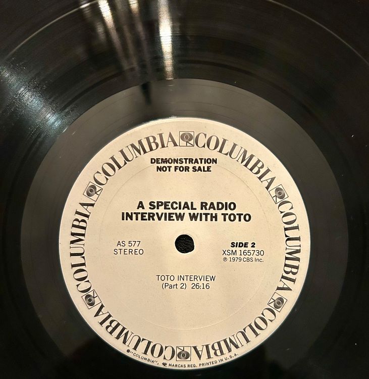 TOTO „Special Radio Interview 1979“ RARE US PR0M0 VINYL LP (Gebraucht) in Basel für CHF 43.3 ...