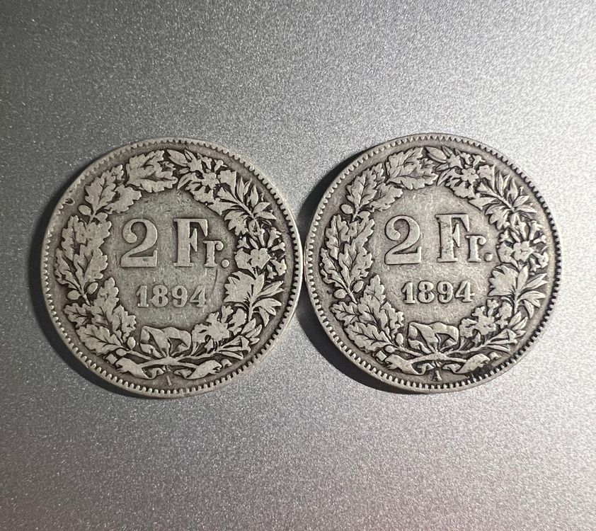 Lot. 2x 2Fr. 1894 (D'occasion) à Kloten pour CHF 16 – avec livraison ...