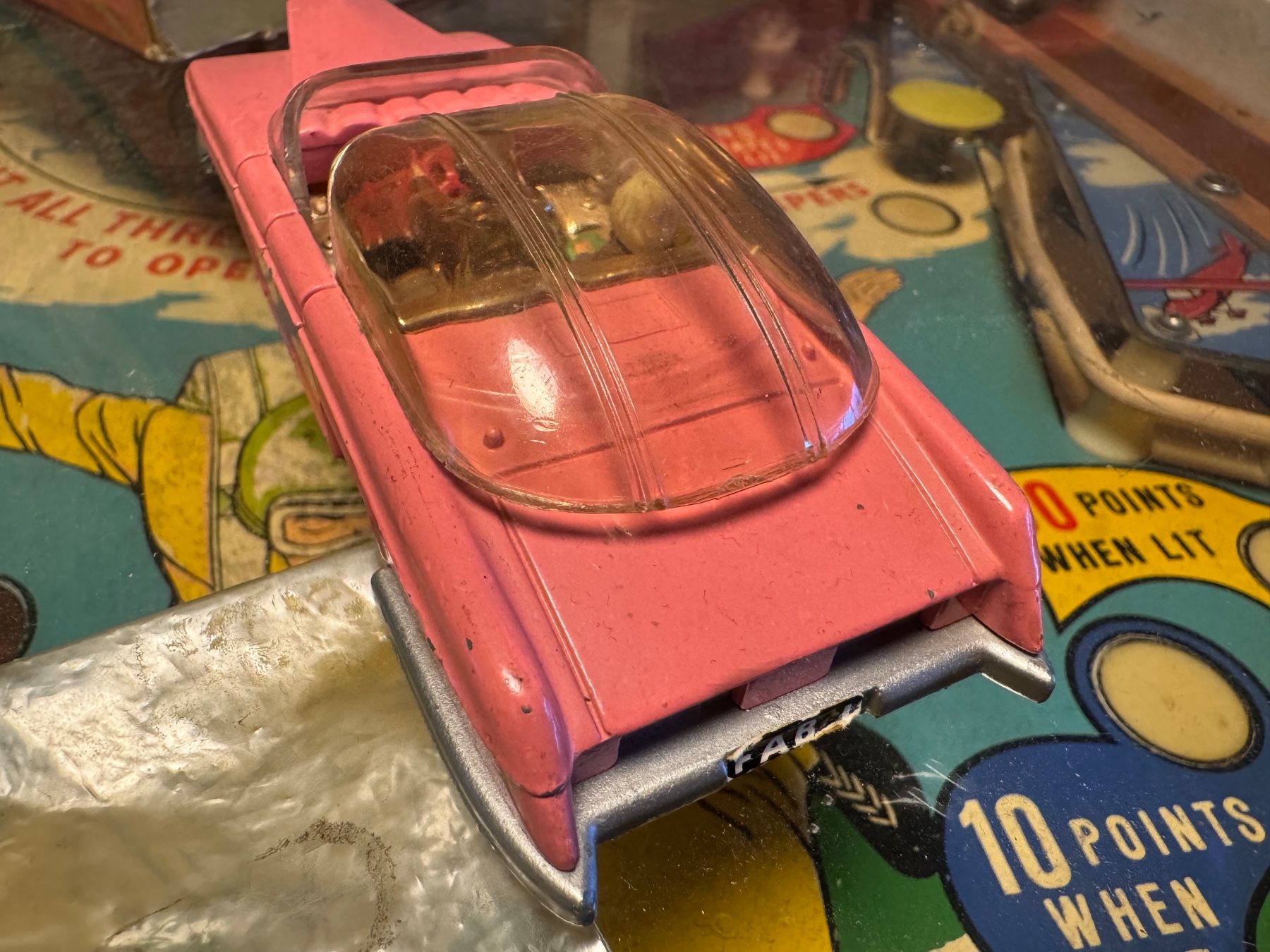 SELTENER ALTER DINKY TOYS LADY PENELOPE BLECHAUTO MIT RAKETE (Gebraucht ...