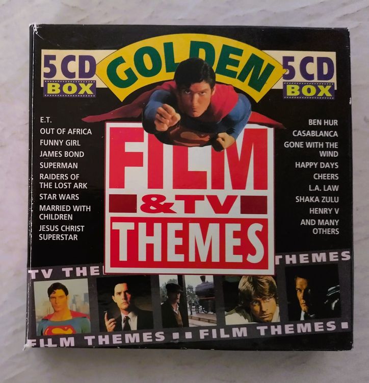 5 CD-Box Film & TV Themes Soundtrack / James Bond, Superman | Kaufen ...