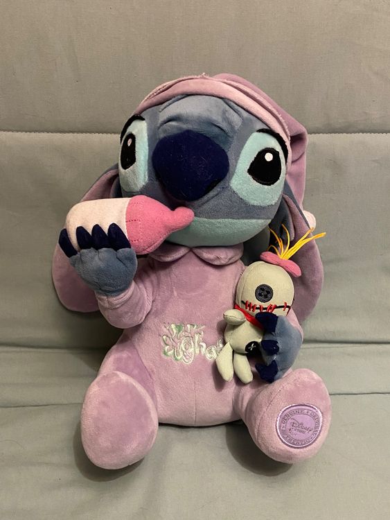 DISNEY peluche Stitch 30 cm + biberon et poupée Souillon (Neuf (Voir ...