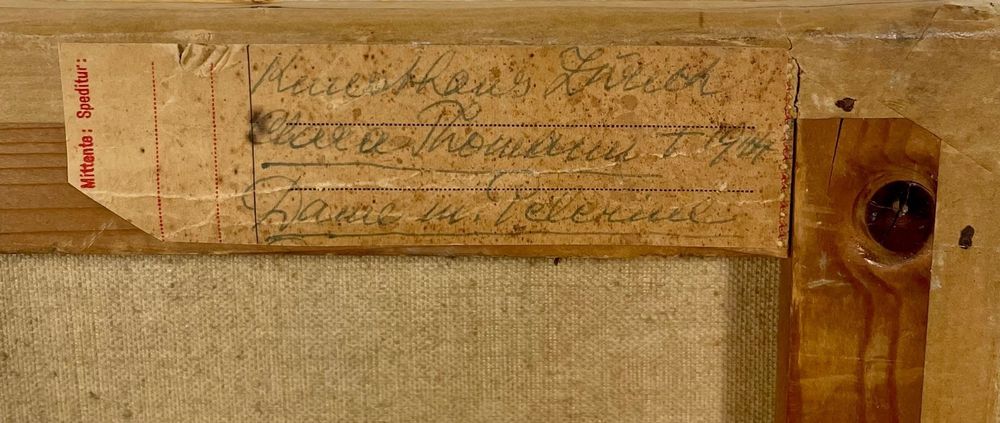 Clara Thomann (1866-1944) Kunst Art swiss Pastell Gemälde (Defekt) in ...