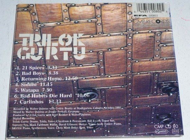 Trilok Gurtu with Bill Evans, Mark Feldman, David Gilmore (Gebraucht ...