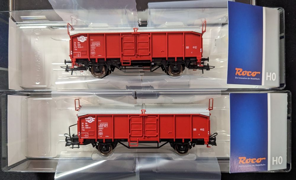 Roco 76036 MAV Set 2 wagons à toits ouvrant Type Tcs Ep.4 | Kaufen auf ...