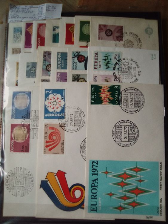 E-CEPT FDC 1967-73, 16 Br.+50 Marken, Andorra (Gebraucht) in Zug für CHF 13 – mit Lieferung auf ...