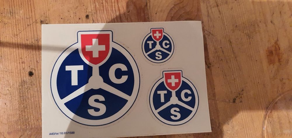 TCS Aufkleber Set, vintage swiss car, Sammlersticker, CarFan (Neu und ...
