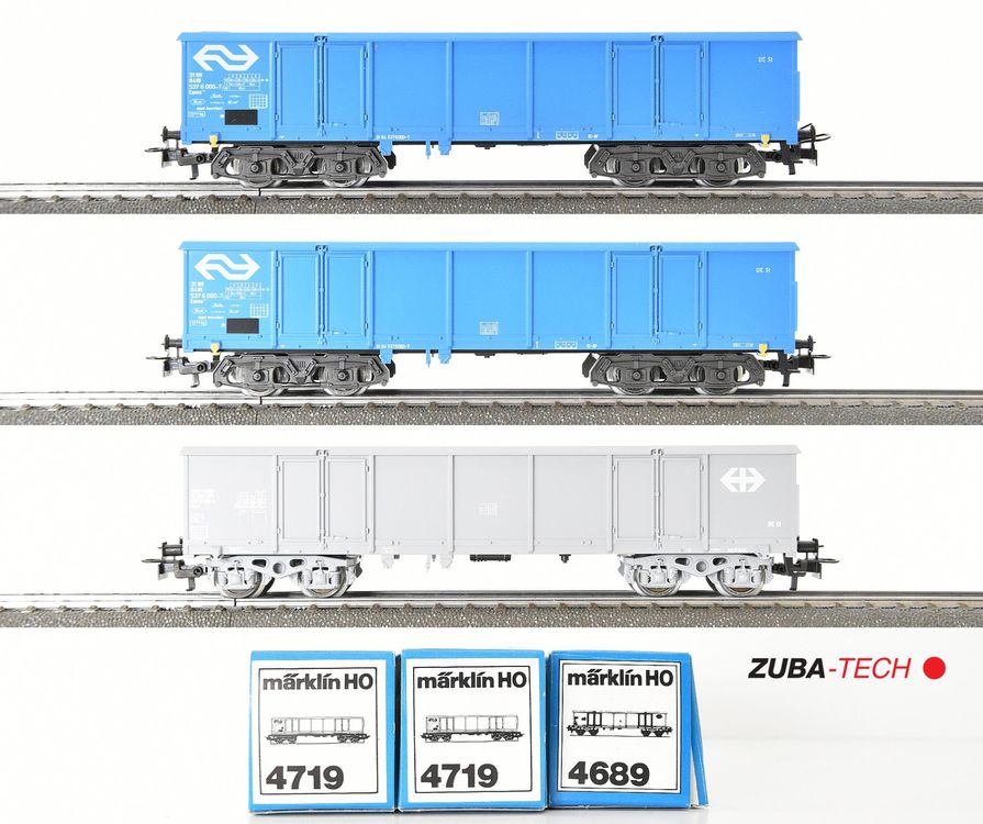 Märklin 3x Hochbordwagen der SBB/NS, H0 WS mit OVP | Kaufen auf Ricardo