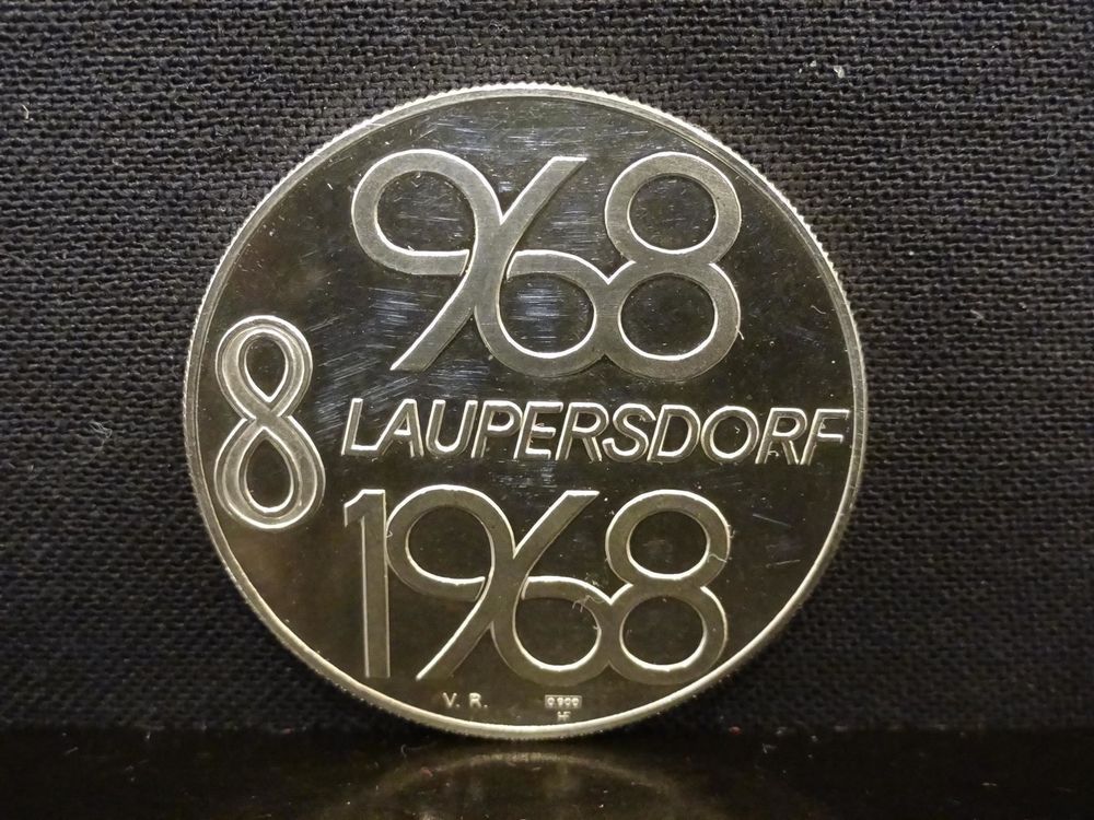Medaille 1000 JAHRE LAUPERSDORF 1968 SANKT MARTIN SILBER (Gebraucht) in ...