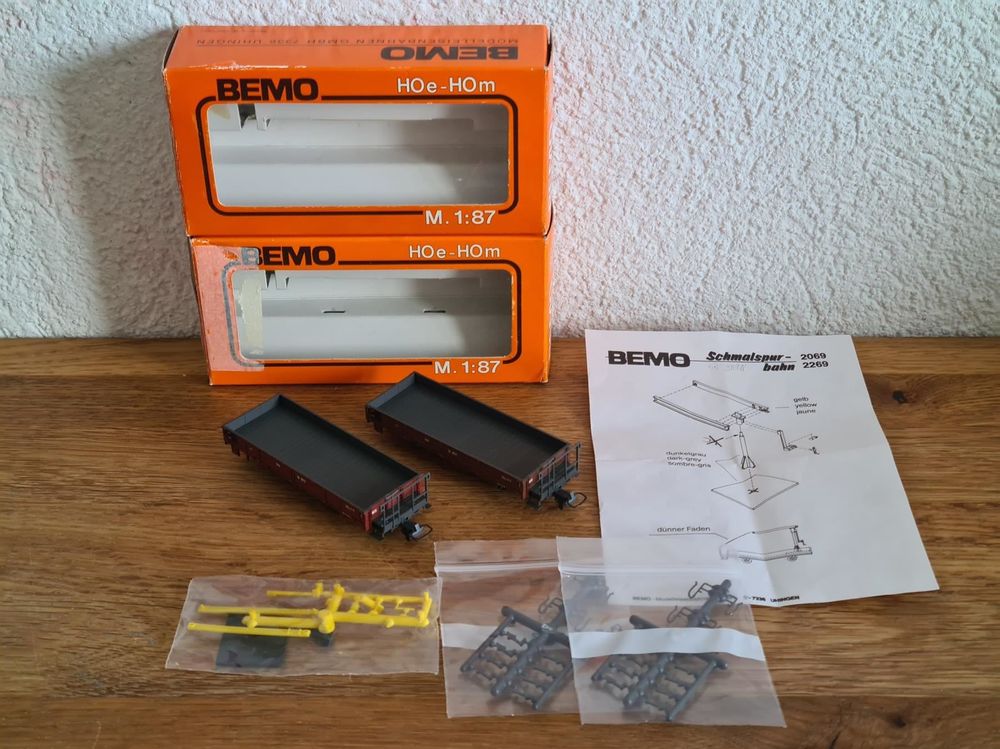 BEMO 2268 193 + 2268 192 RhB Dienstwagen (Neu (gemäss Beschreibung)) in ...