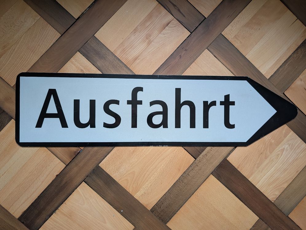 Originales Ausfahrt Strassenschild Schweiz | Kaufen auf Ricardo