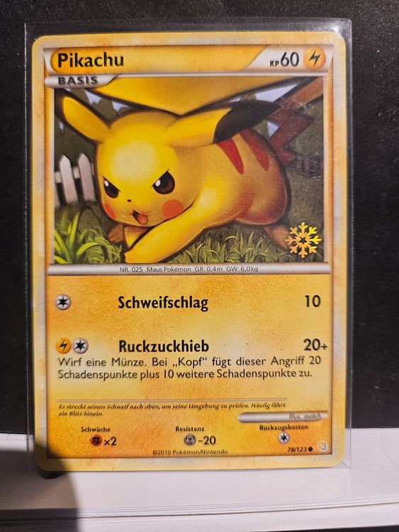 SUPER RARE Pikachu from 2010 German Advent Calendar Snowflak (Gebraucht ...