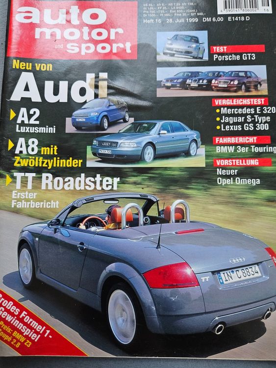 AMS 16/99 911 GT 3 Audi A8 W12 TT Lexus GS E 320 S-Type xa | Kaufen auf ...