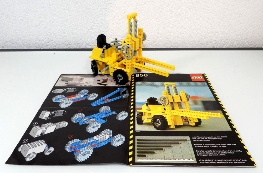 LEGO TECHNIC 850 HUBSTAPPLER MIT IDEENBUCH MIT BAUPLAN (Gebraucht) in ...