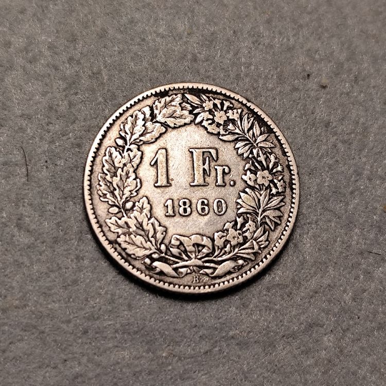 uralte seltene 1fr.silber münze von 1860 (Gebraucht) in minusio für CHF 220 – mit Lieferung auf ...