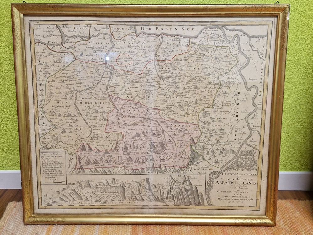 Kupferstich Kanton Appenzell (Gebraucht) in Strengelbach für CHF 33 – nur Abholung auf Ricardo ...