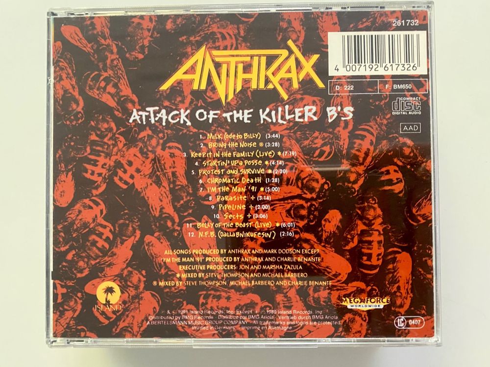 Anthrax - Attack of the Killer B’s CD - Thrash Metal (Gebraucht) in ...