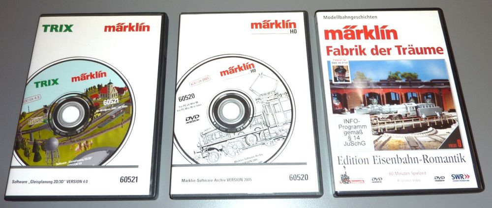 Märklin Software Gleisplanung , Archiv und Märklin DVD 1x (Gebraucht ...