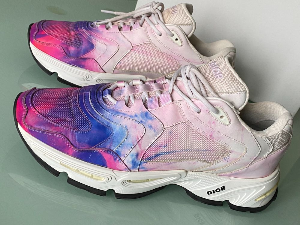 DIOR CD1.X Runner Tie Dye Daniel Arsham Low Top Sneakers 44 (Gebraucht ...