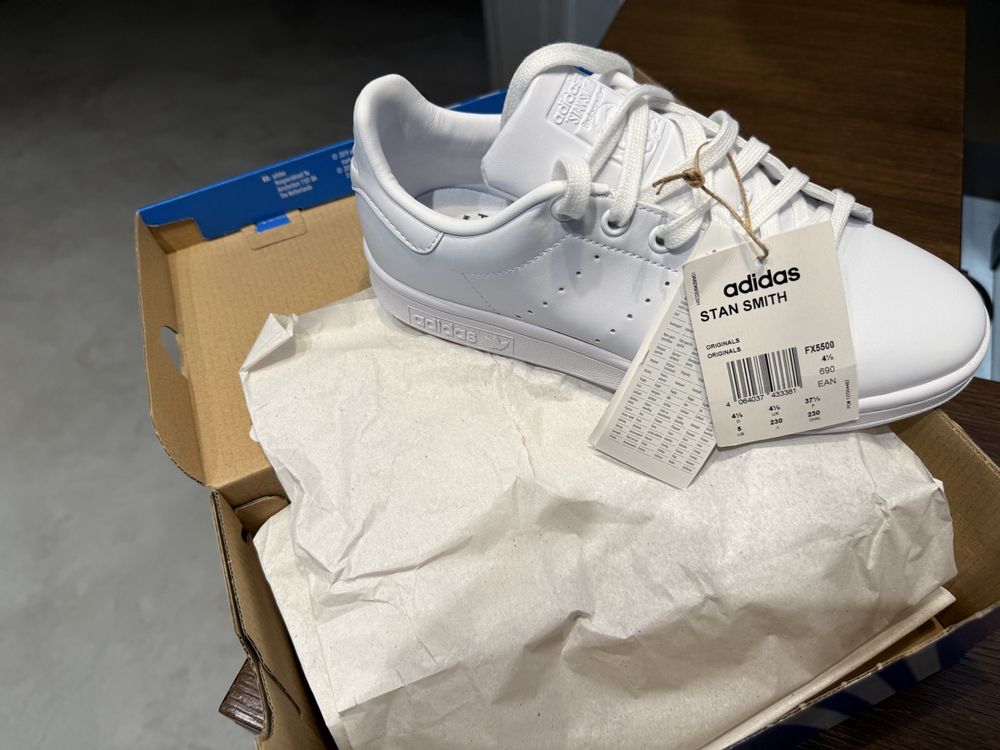 Adidas Stan Smith, Neu, Gr. 38, Top Zustand, All White! (Neu und ...