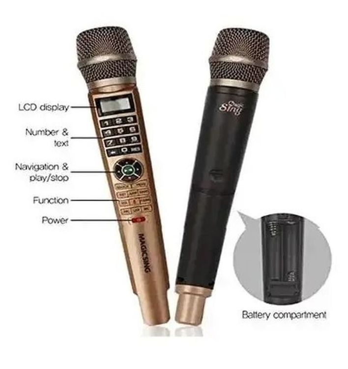 KARAOKE Magic Sing E5 Dual, 2 kabellose Mikrofone, Wireless (Neu und originalverpackt) in ...