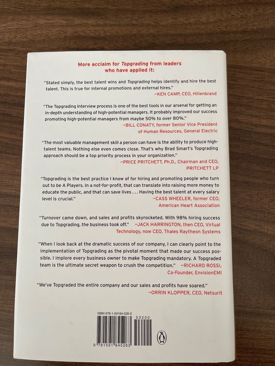 Topgrading 3rd edition Bradford d. Smart | Kaufen auf Ricardo