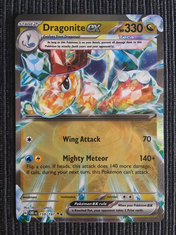 Pokemon Obsidian Flames Dragonite EX Englisch (Neu (gemäss Beschreibung ...