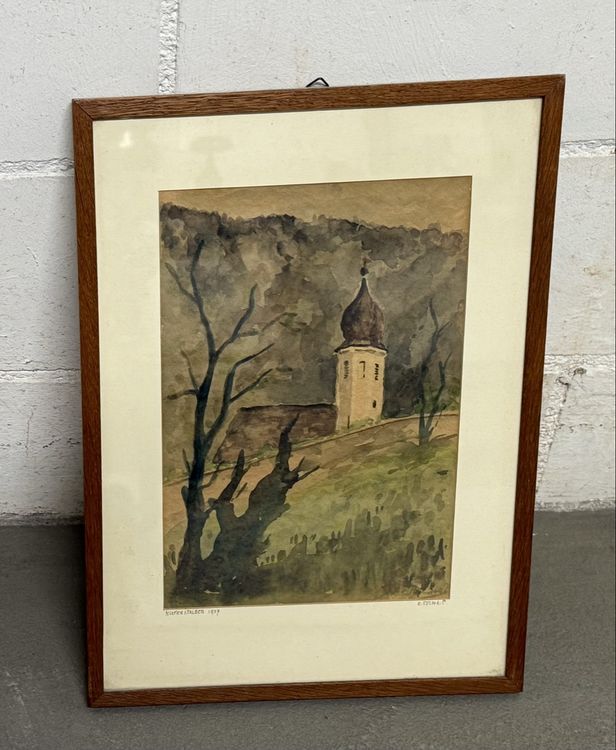 Aquarell E. Relma, Gerahmt, 1937 (Gebraucht) in Zürich für CHF 20 – mit Lieferung auf Ricardo kaufen