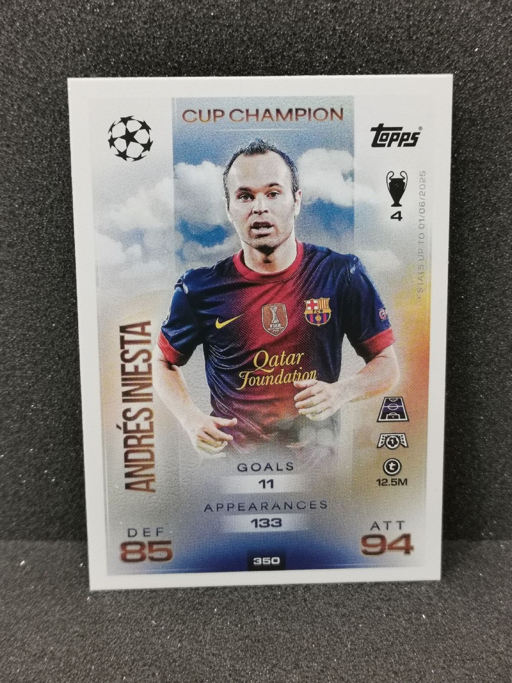 Match attax 2025/26 Andrés Iniesta Cup Champion (Gebraucht) in ...