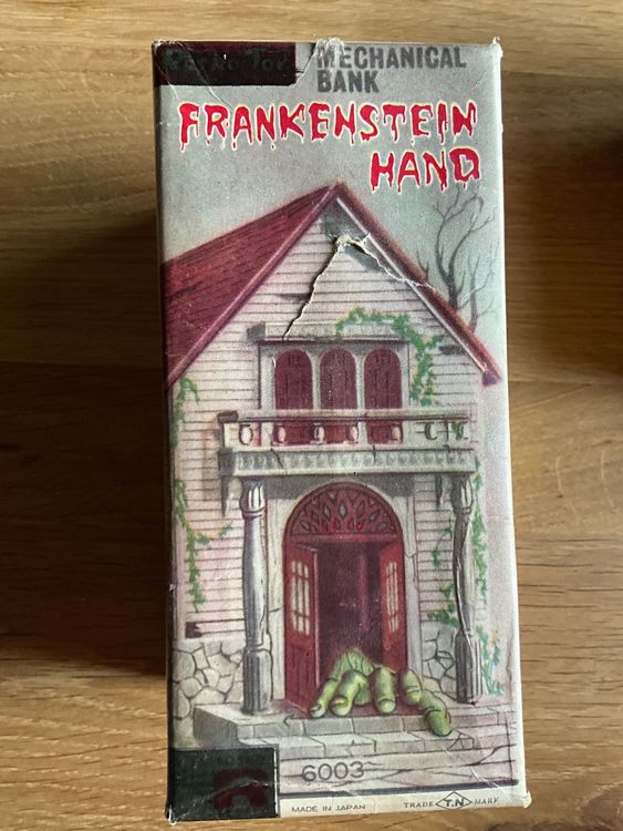 Frankenstein Hand Kässeli 60er Jahre Blech mit Aufzug | Kaufen auf Ricardo