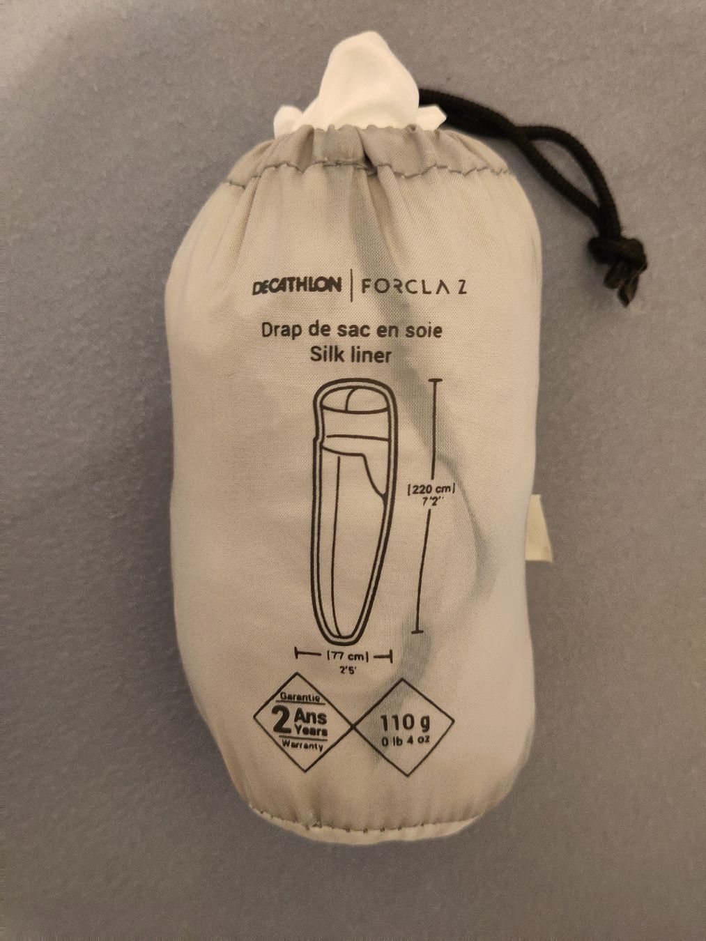 Drap de sac (sac à viande) en soie (Neuf avec emballage d'origine) à ...