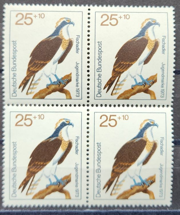 Deutschland-Mi 754 Viererblock ** (41) Vögel/Tiere (Neu und originalverpackt) in Hittnau für CHF ...