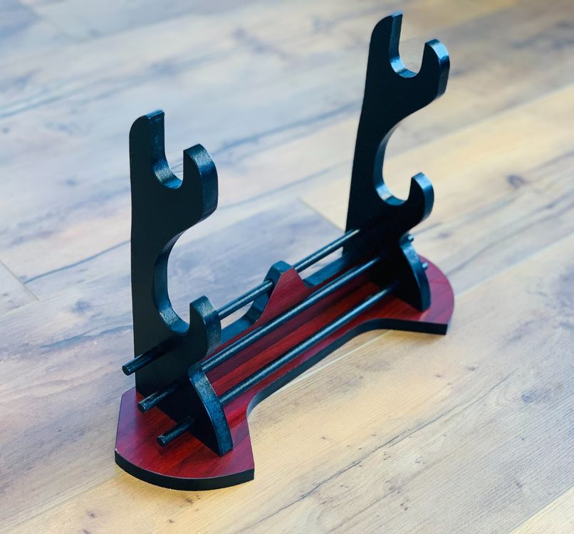 2-lagen Katana Halter Display Ständer HOLZ NEU | Kaufen auf Ricardo