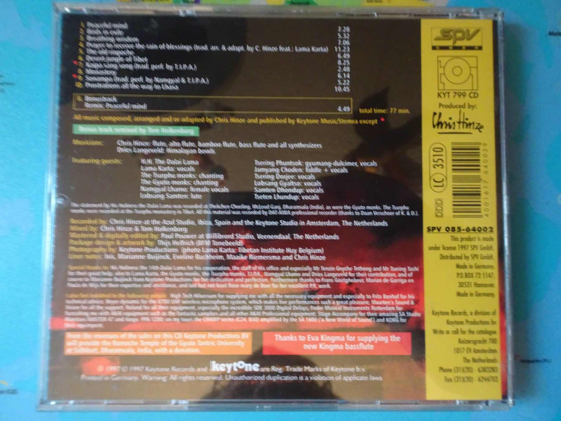 Chris Hinze - Tibet Impressions CD - Top Zustand! (Gebraucht) in ...