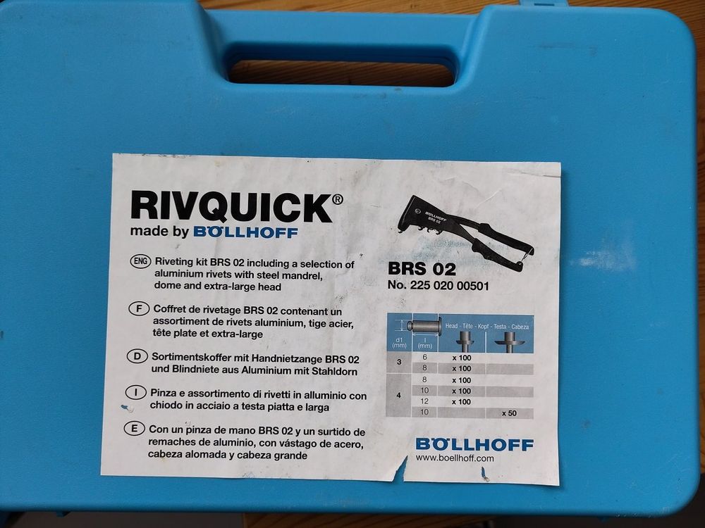 Nietensortiment RIVQUICK BRS02 (Gebraucht) in für CHF 10 – mit Lieferung auf Ricardo kaufen