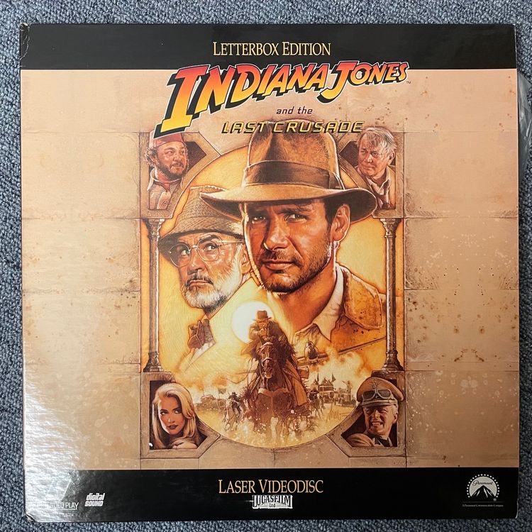 INDIANA JONES and the last crusade - LASER DISC - Engl. Orig (Gebraucht ...