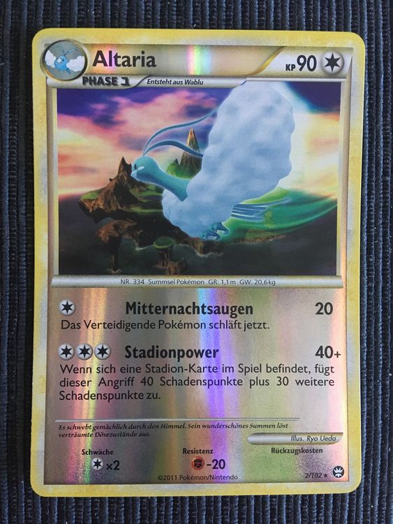 Pokemon Altaria Reverse Holo HS Triumph 2009 (Neu (gemäss Beschreibung ...