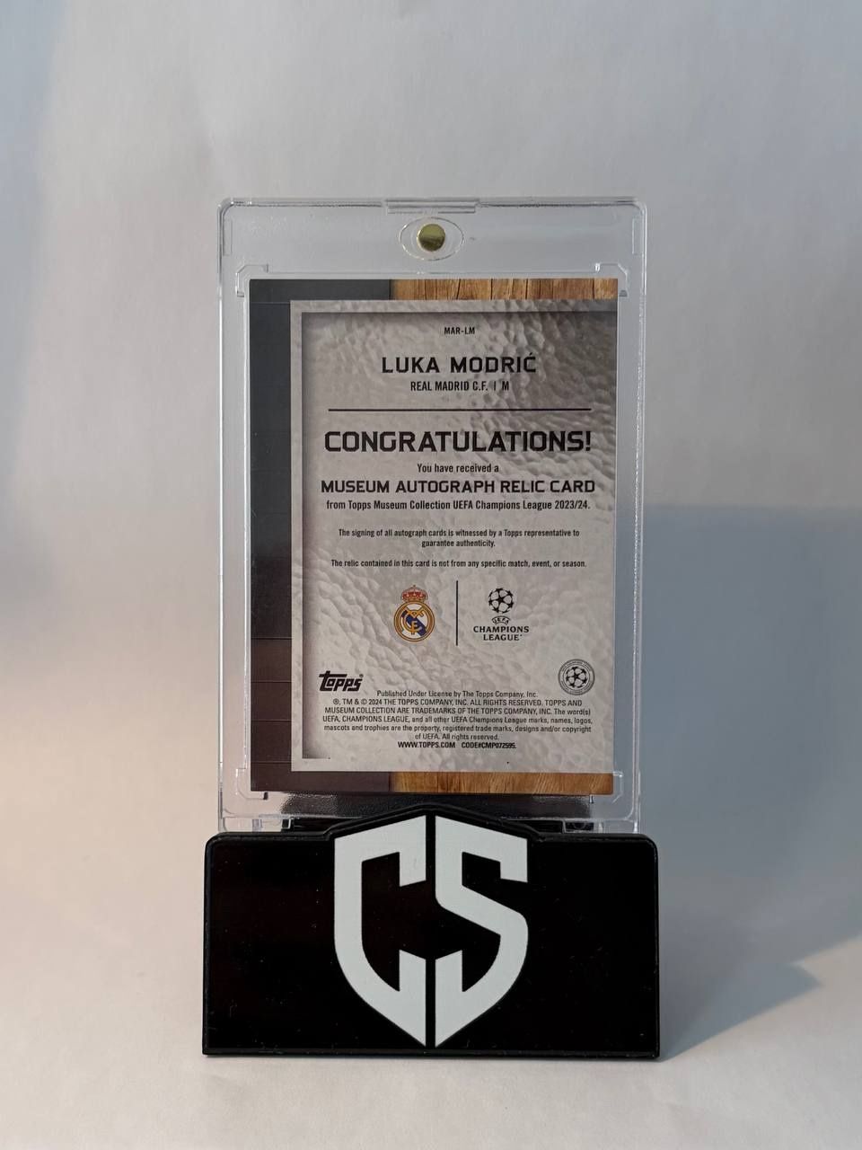 2023-24 Topps Museum MODRIC Relic Auto Gold /50 Player worn (Gebraucht ...