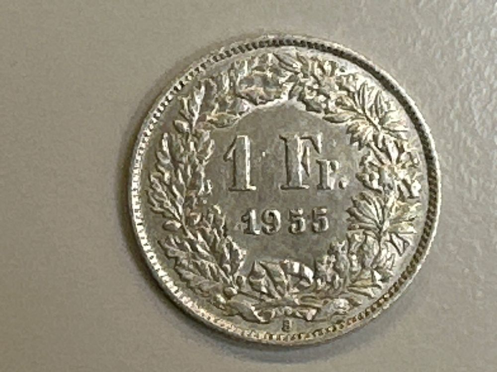 1 Fr. Silber Schweiz 1955 ss+ | Kaufen auf Ricardo