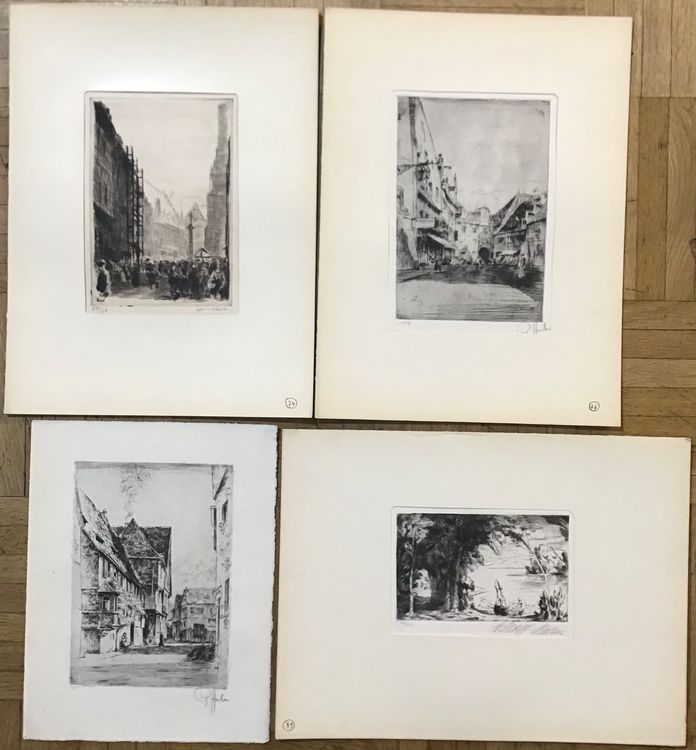 4x Verschiedene Radierungen Unleserlich Signiert (Gebraucht) in Root für CHF 10 – mit Lieferung ...